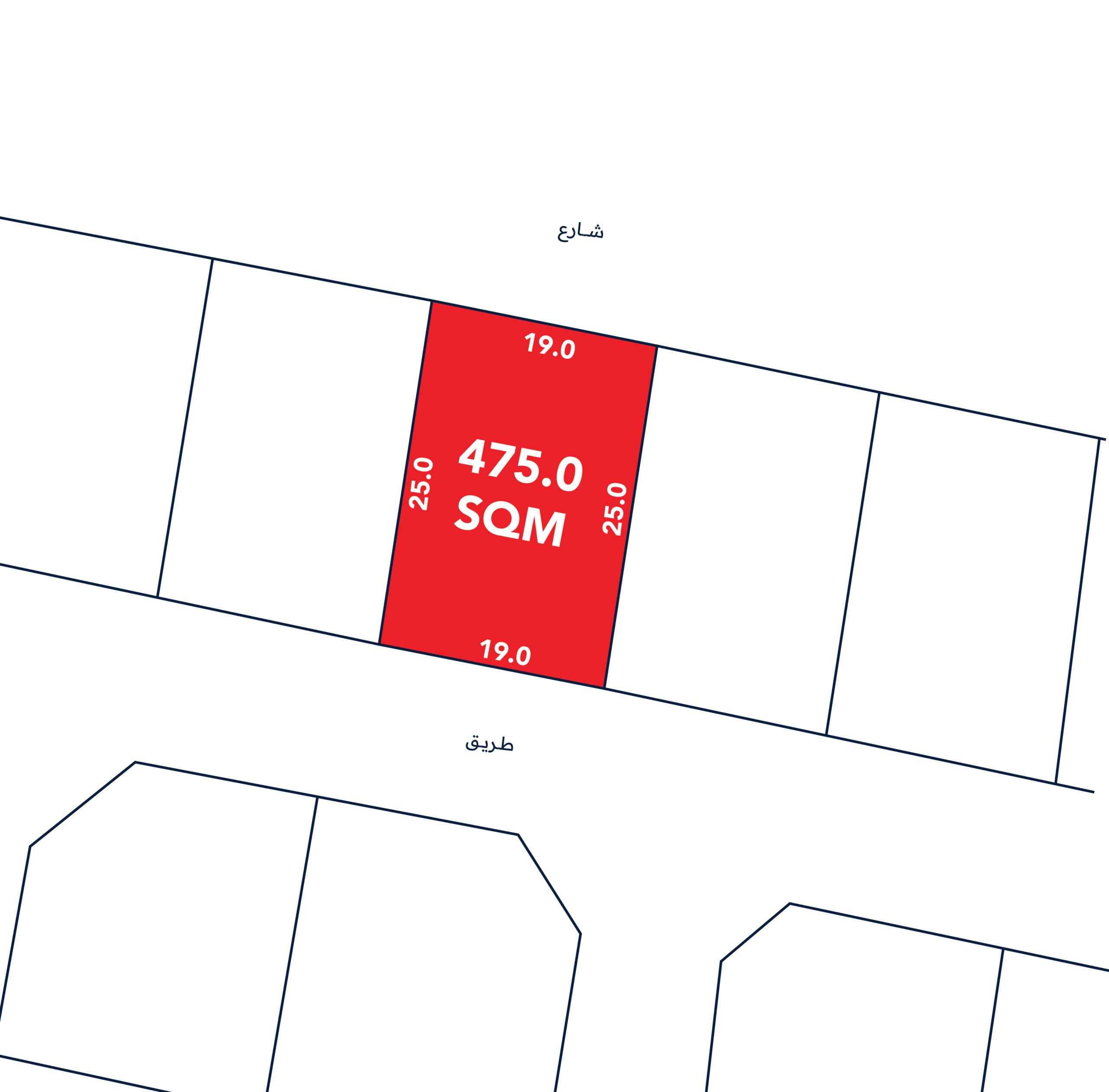 Land for Sale in Ras Hayyan | 2 Roads - House Me