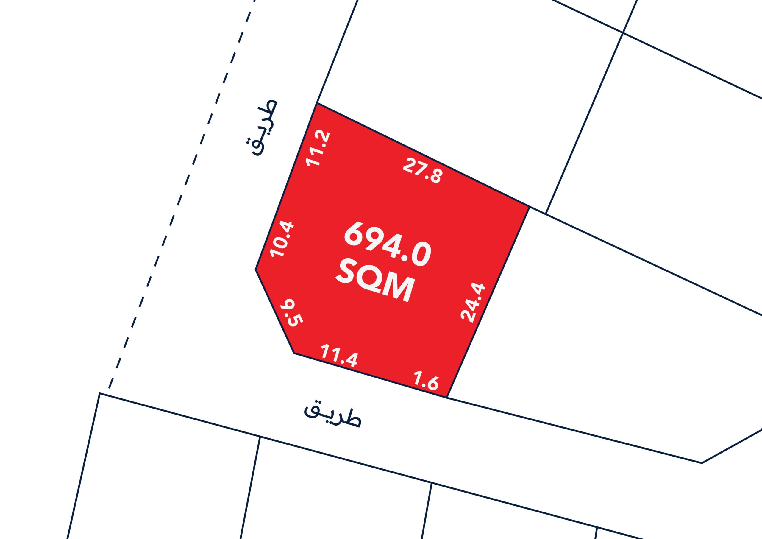 Land for Sale - Corner Plot in Askar, Khalifa City - House Me