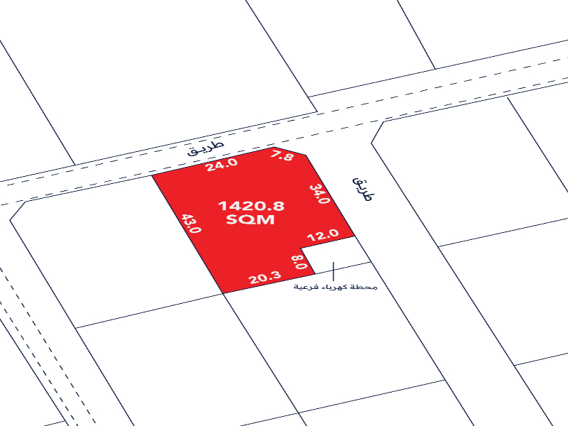 Land for Sale in Al Janabiyah | 1420 SQM | Prime Location | House me